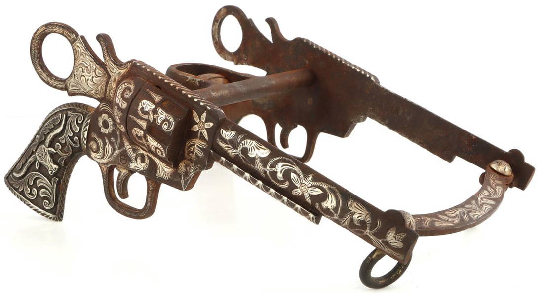 Vintage Southwestern Revolver Pistol Horse Bit Auction