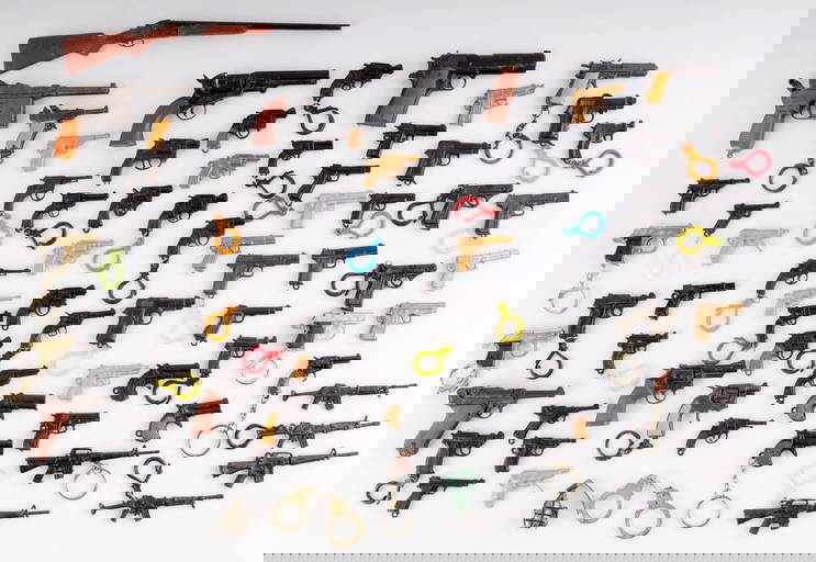 Large Collection Of Miniature Toy Gun Lot