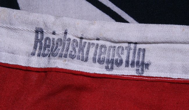 LARGE WWII GERMAN KRIEGSMARINE NAVAL FLAG : Lot 5244