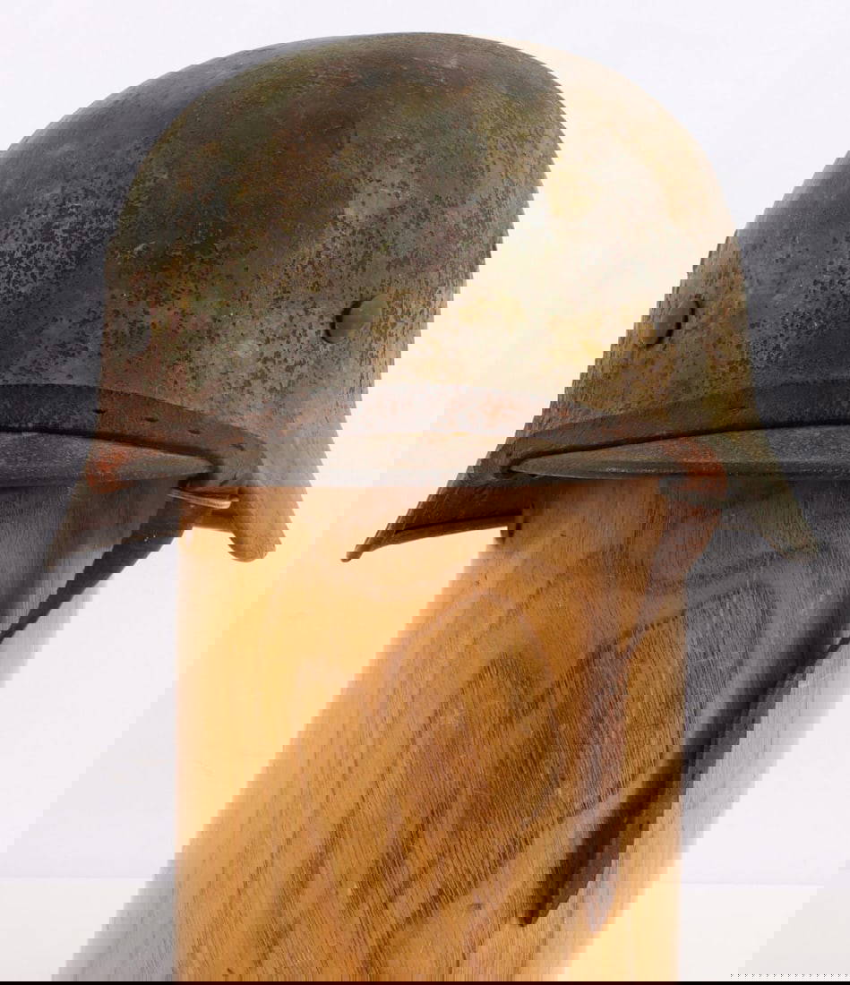 Battlefield Recovered Wwii M40 German Ss Helmet Auction