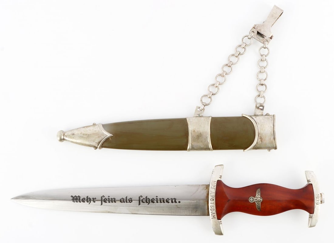 Wwii German Chained Npea Chained Leader's Dagger Auction