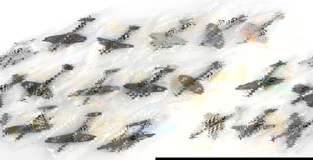 18 Vintage Die Cast Military Toy Model Plane Lot