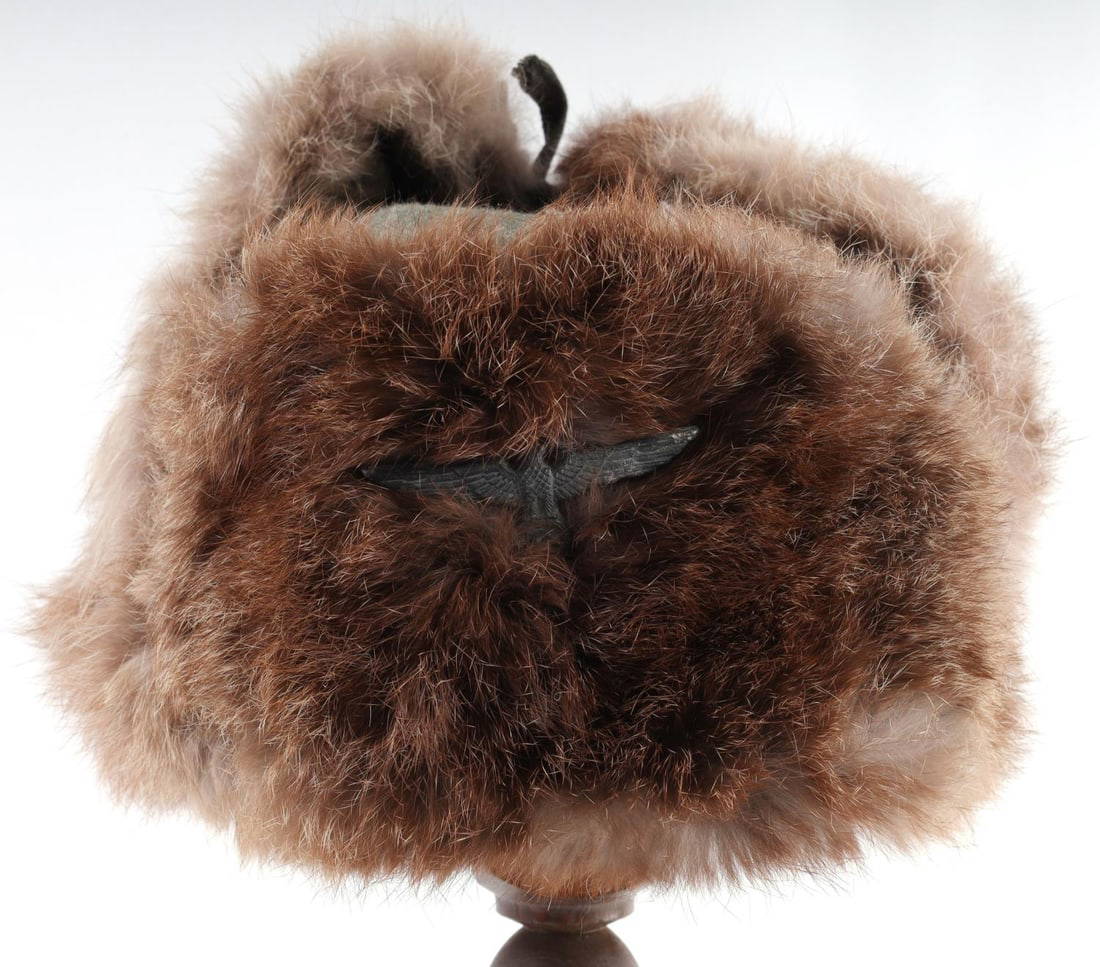 Wwii German Heer Wehrmacht Rabbit Fur Winter Hat Auction