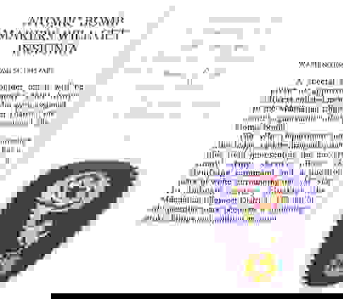 Manhattan Project Named Wwii Patch Auction