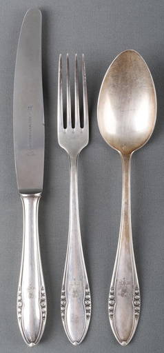 Lot 4 Adolf Hitler Ah Monogram Wellner Silverware