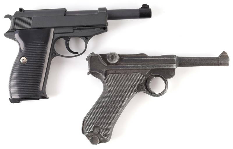 Wwii Training Luger & Post War P38 Bb Pistol