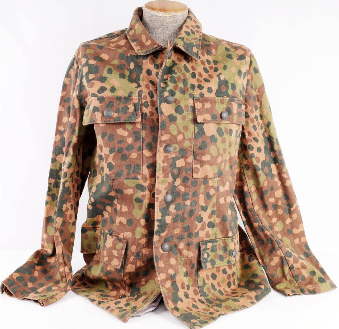 Wwii German Third Reich Hbt Dot Camo M44 Tunic Auction