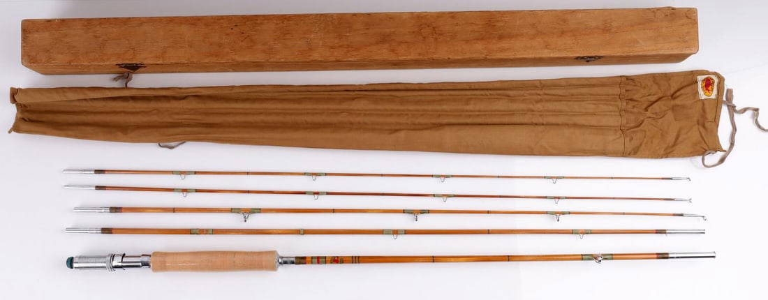 Japanese Arai Split Bamboo Fishing Rod Auction