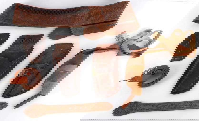 Vintage Leather Western Gun Rig & Holsters