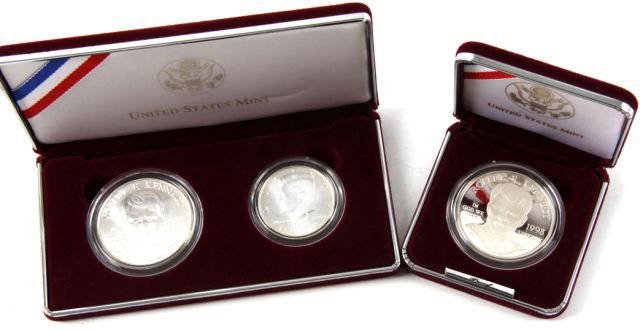 Silver Kennedy Collector Set & Commemorative Coin