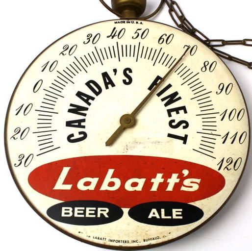 Vintage Labatt's Beer Ale Thermometer