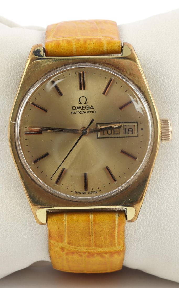Vintage Omega Automatic Day Date Watch Cal 1080 Auction