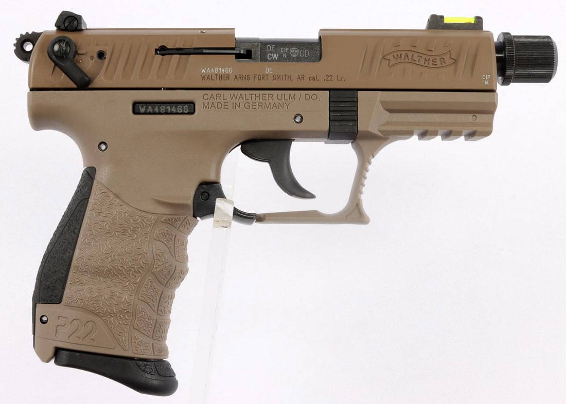 Walther P22q Tactical .22lr Semi Auto Pistol Nib Auction