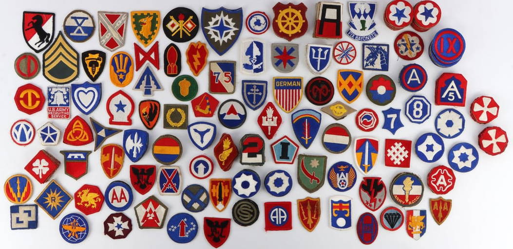 Large Wwii & Post War Us Military & Nato Patch Lot