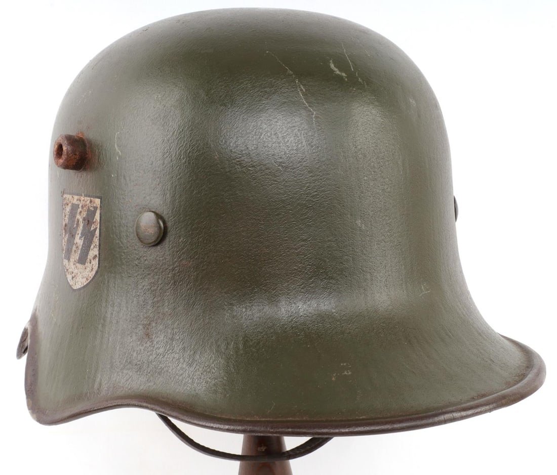 Wwii German Third Reich M16 Transitional Ss Helmet