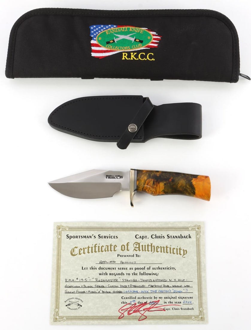 Randall Knife Stanaback Custom Bushmaster 19 Auction