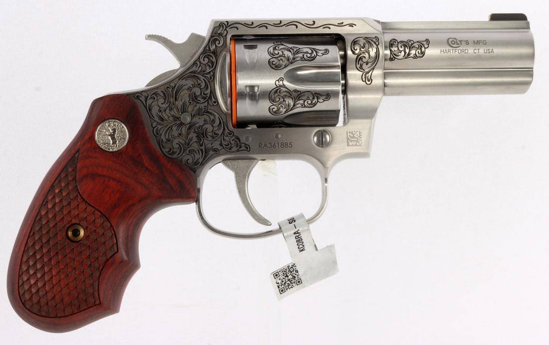 Colt King Cobra .357 Engraved Model D Revolver Auction