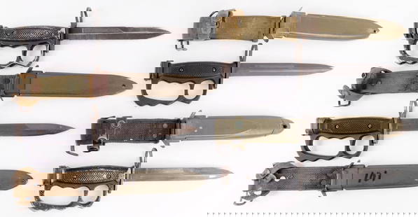 6 Vietnam War Us Army M8a1 Mark 7 Bayonet & Sheath Auction