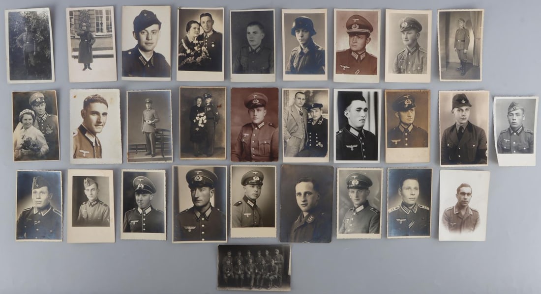 Lot 30 German Third Reich Military Photo Portraits Auction
