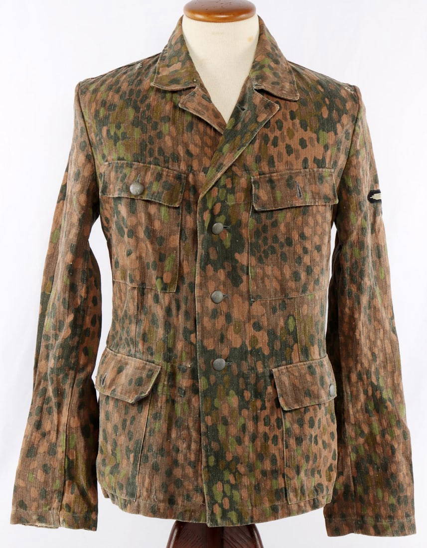 Wwii German Ss M44 Dot Camo Tunic Auction
