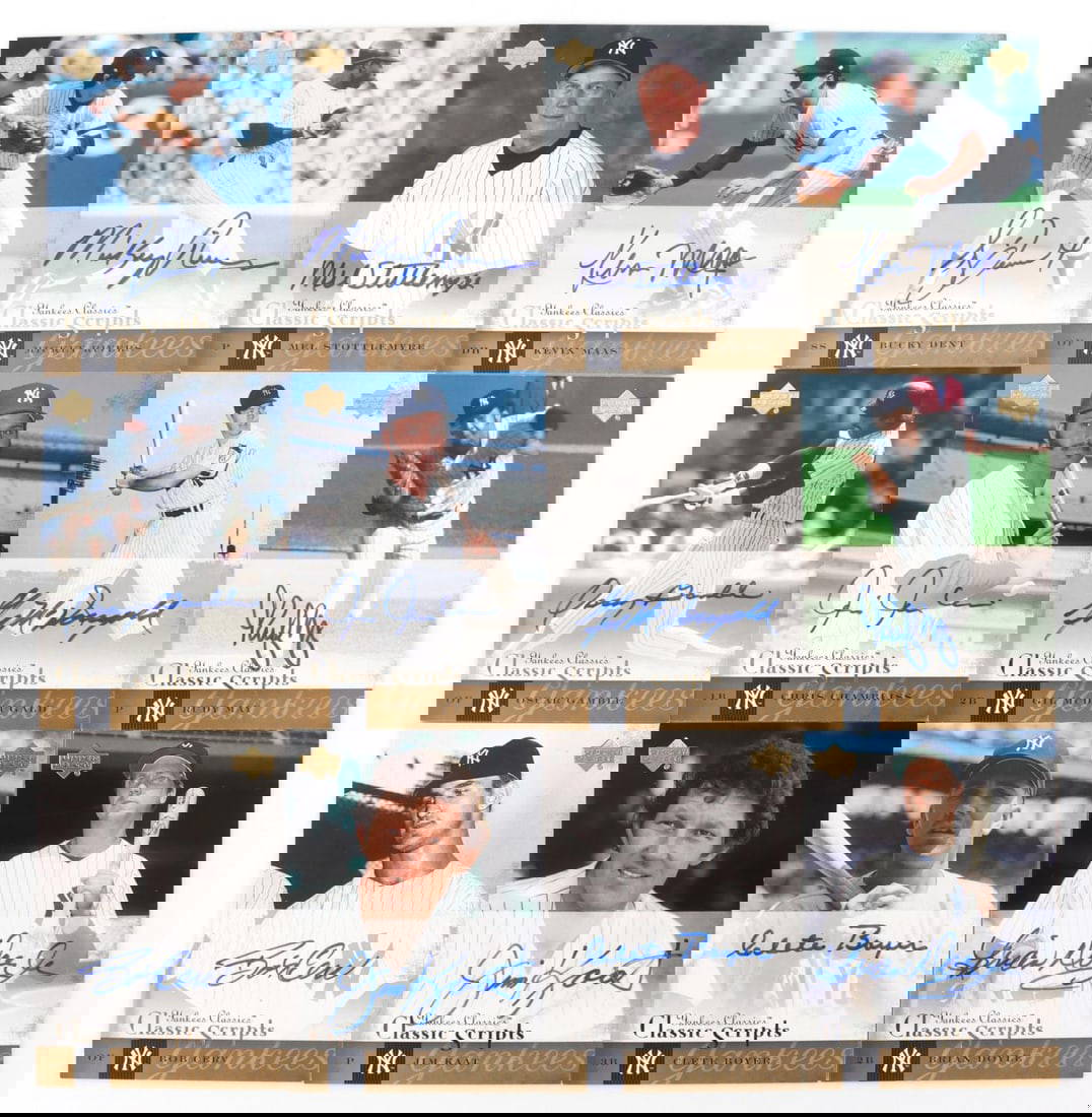 Signed 2004 Upper Deck Yankees Classics Lot Of 12 Auction