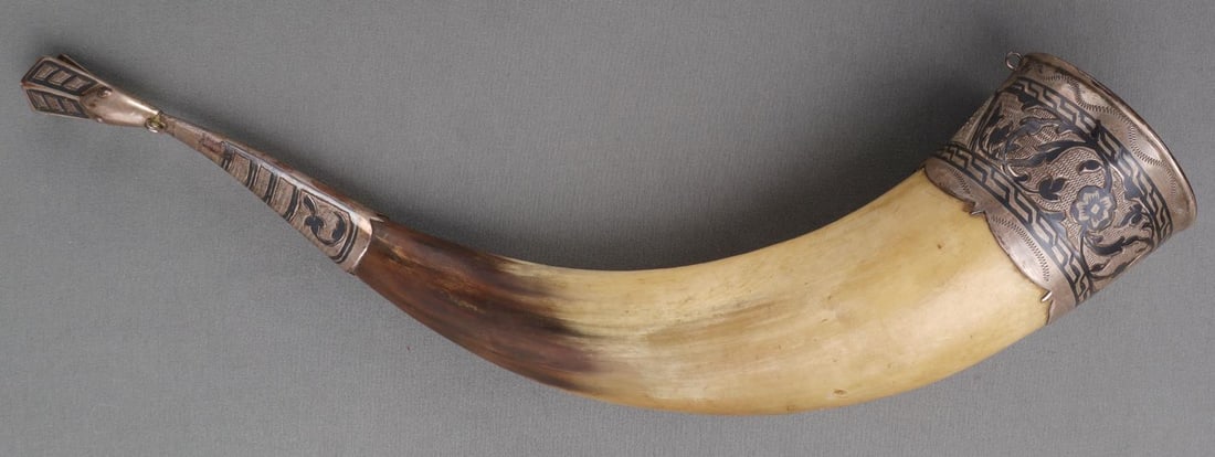 Russian Hallmark Silver Bird Cornucopia Horn Auction