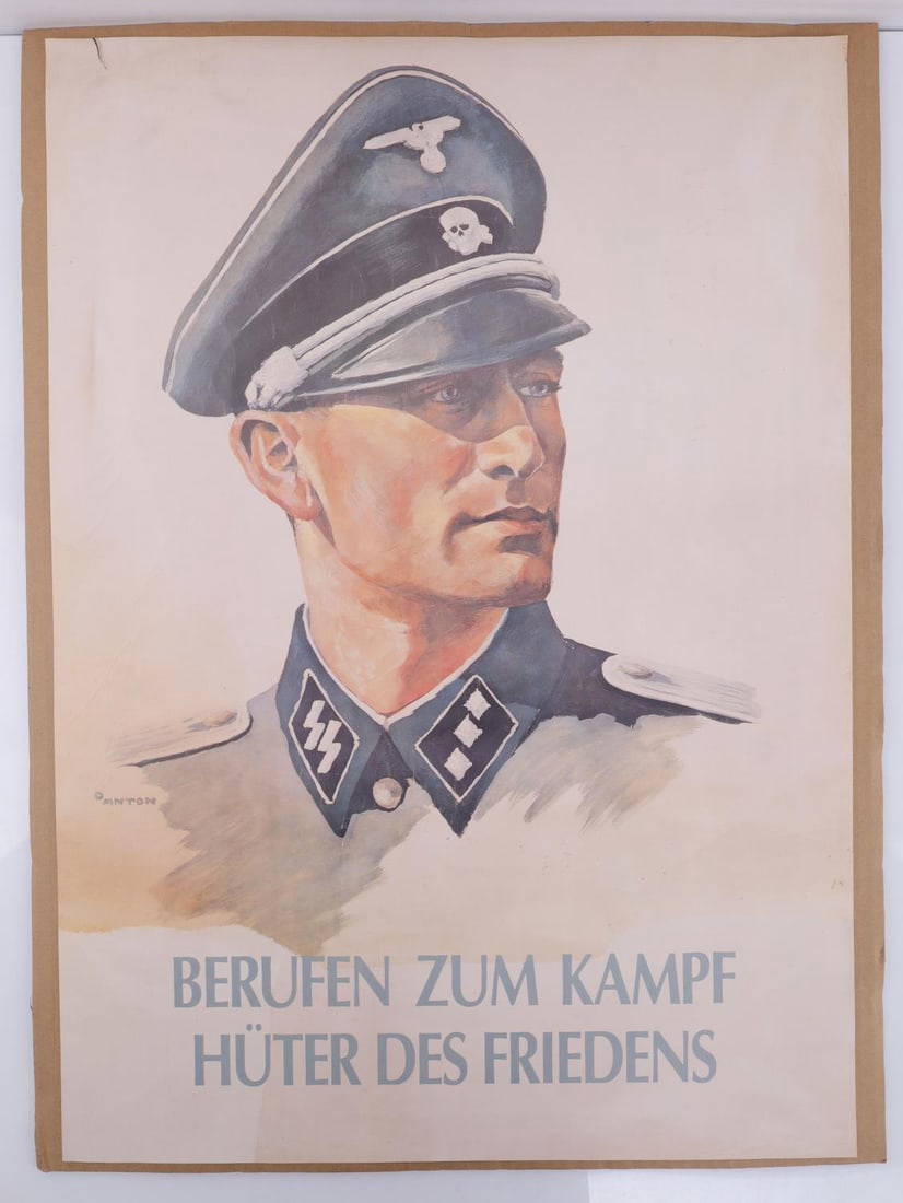 Wwii Waffen Ss Recruitment Poster Ottomar Anton Auction