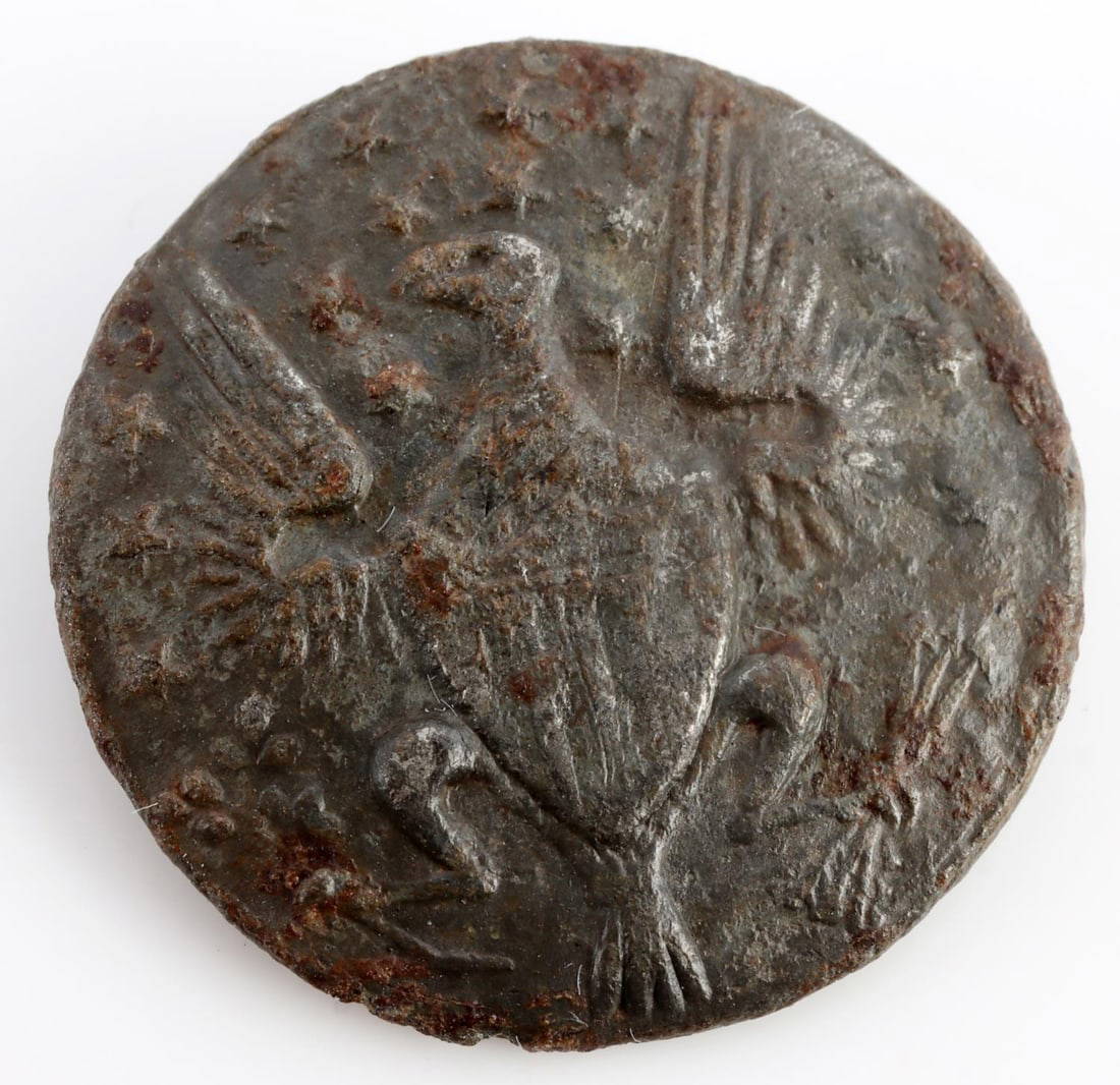 1792 Wayne's Legion Eagle Star Pewter Button Auction