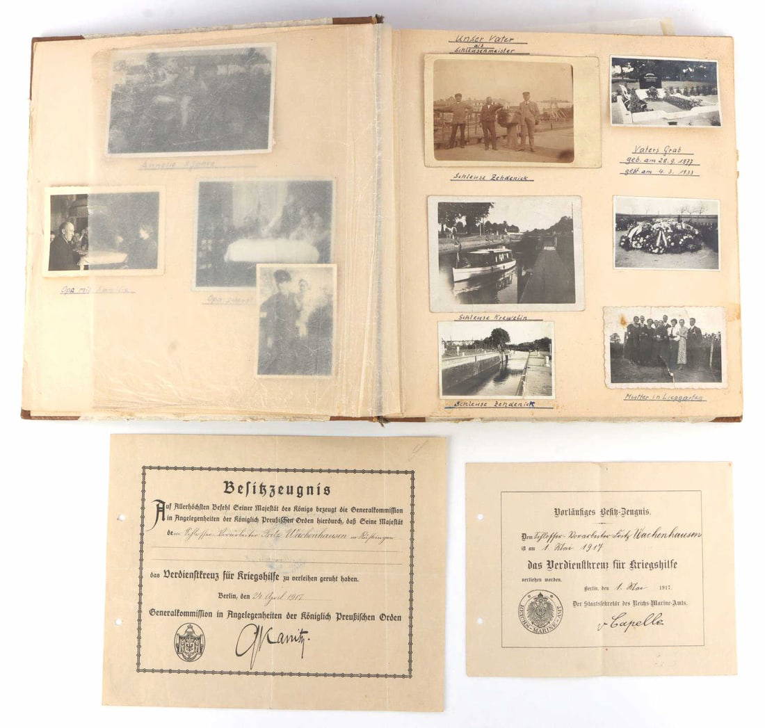 Wwii German Navy Hitler Goring Himmler Scrapbook Auction