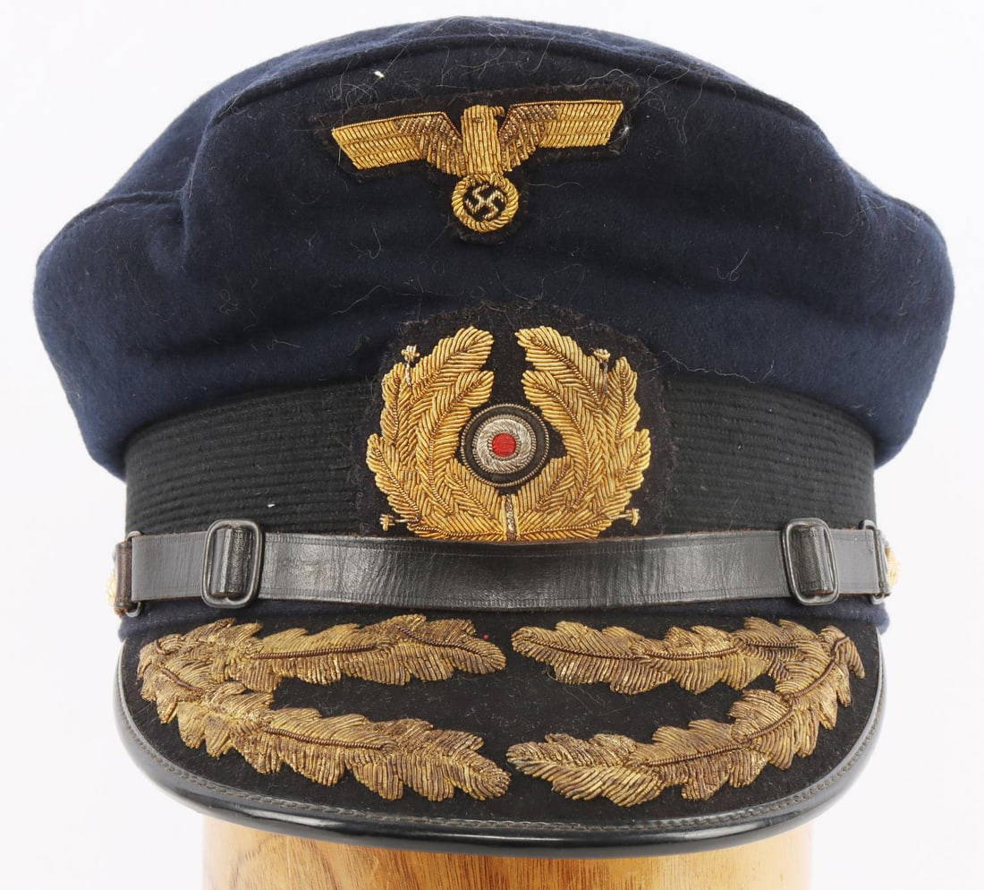 Wwii German Kriegsmarine Officer Cap Auction