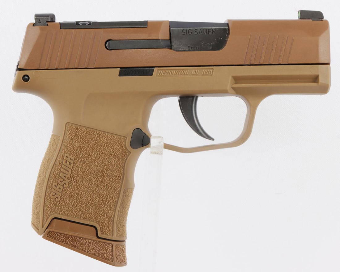 Sig Sauer P365 Compact Semi Auto 9mm Coyote Pistol Auction
