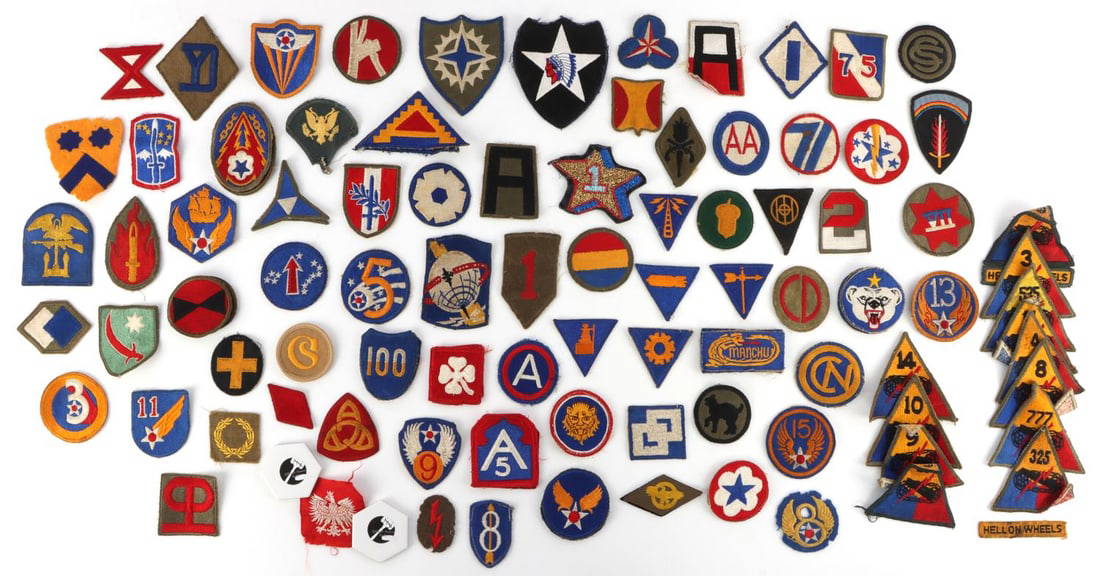 Wwii Military Patch Lot 106 Big Variety Auction