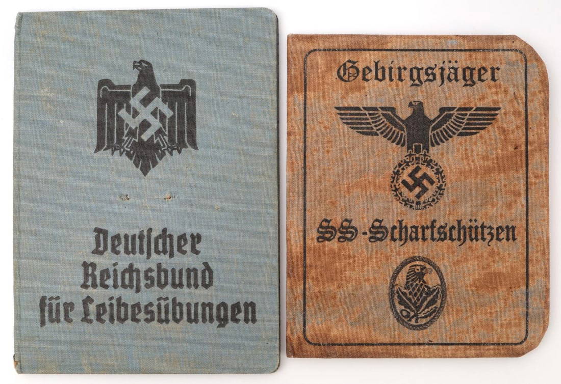 Wwii German Third Reich Id Booklets Lot Of 2 Auction