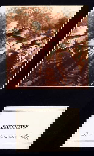 Theodore Roosevelt Autograph With Photo