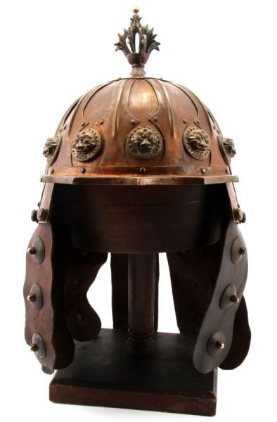 MONGOL COPPER AND LEATHER HELMET MUSEUM REPLICA - Nov 17, 2012 ...
