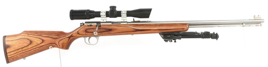 Marlin 883ss 22wmr Bolt Action Rifle W Scope Bipod Auction