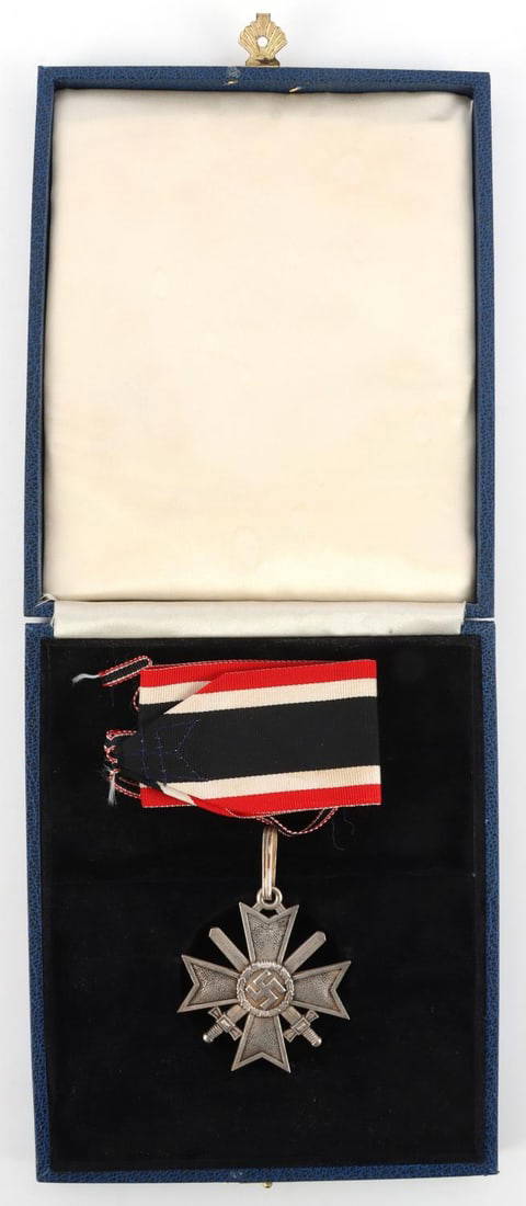 Wwii German Cased Knights War Service Cross Auction