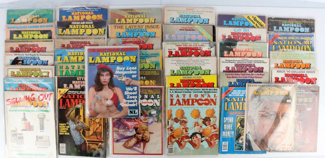Lot Of 39 Vintage National Lampoon Magazines Auction