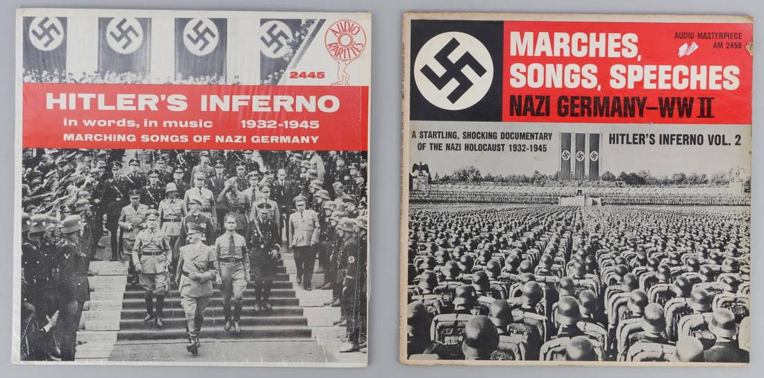 Lot Of 2 Wwii German Marching Songs Vinyl Records Auction