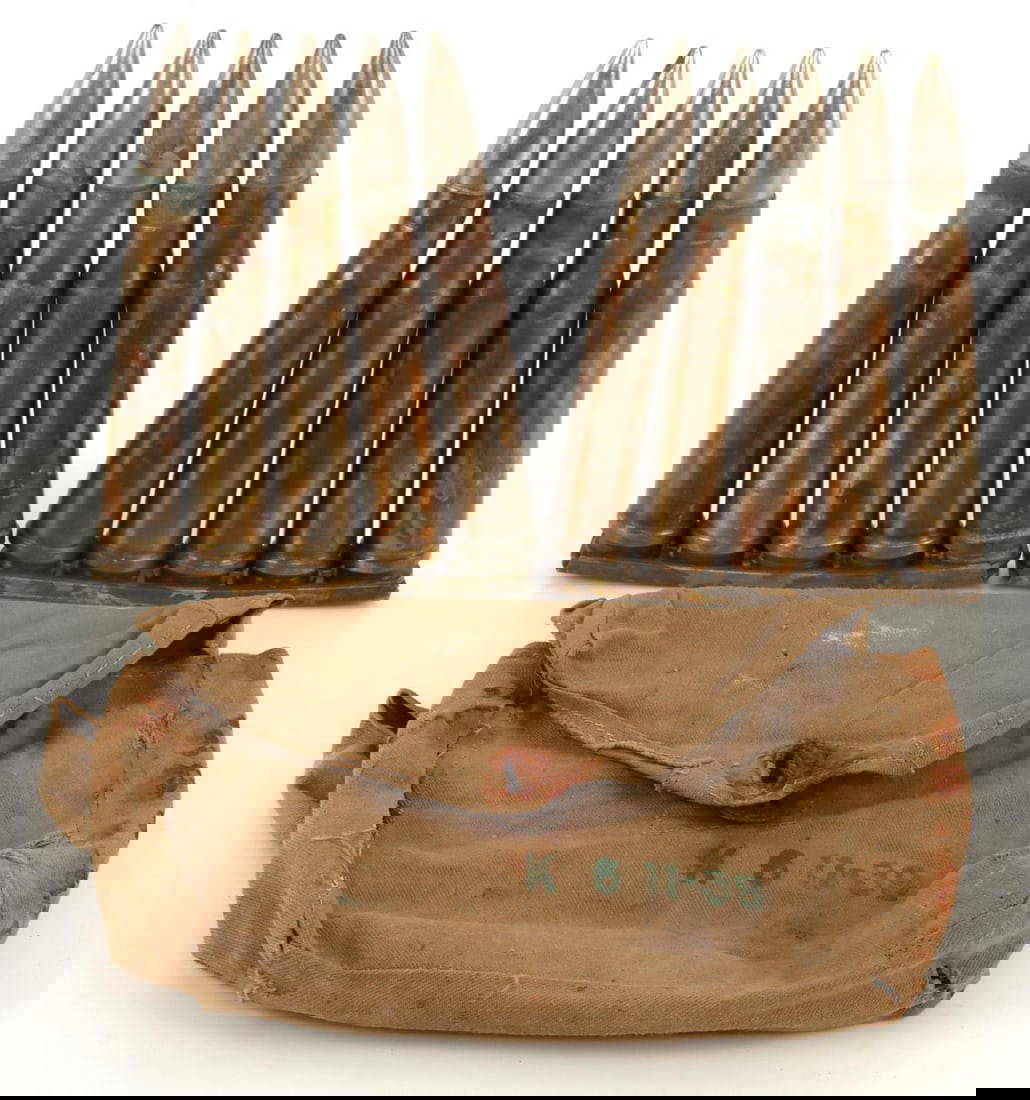 10 Round Lot Wwii .55 Boys British Anti-tank Ammo Auction