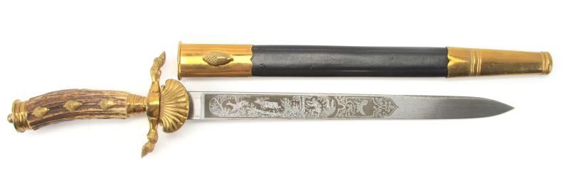 GERMAN HUNTING CUTLASS WITH SCABBARD EICKHORN