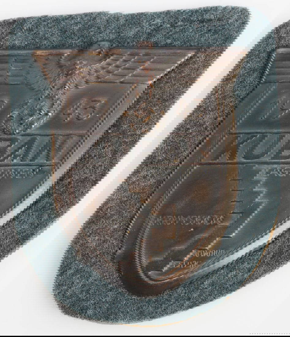 Wwii German Third Reich Kuban Sleeve Shield Auction