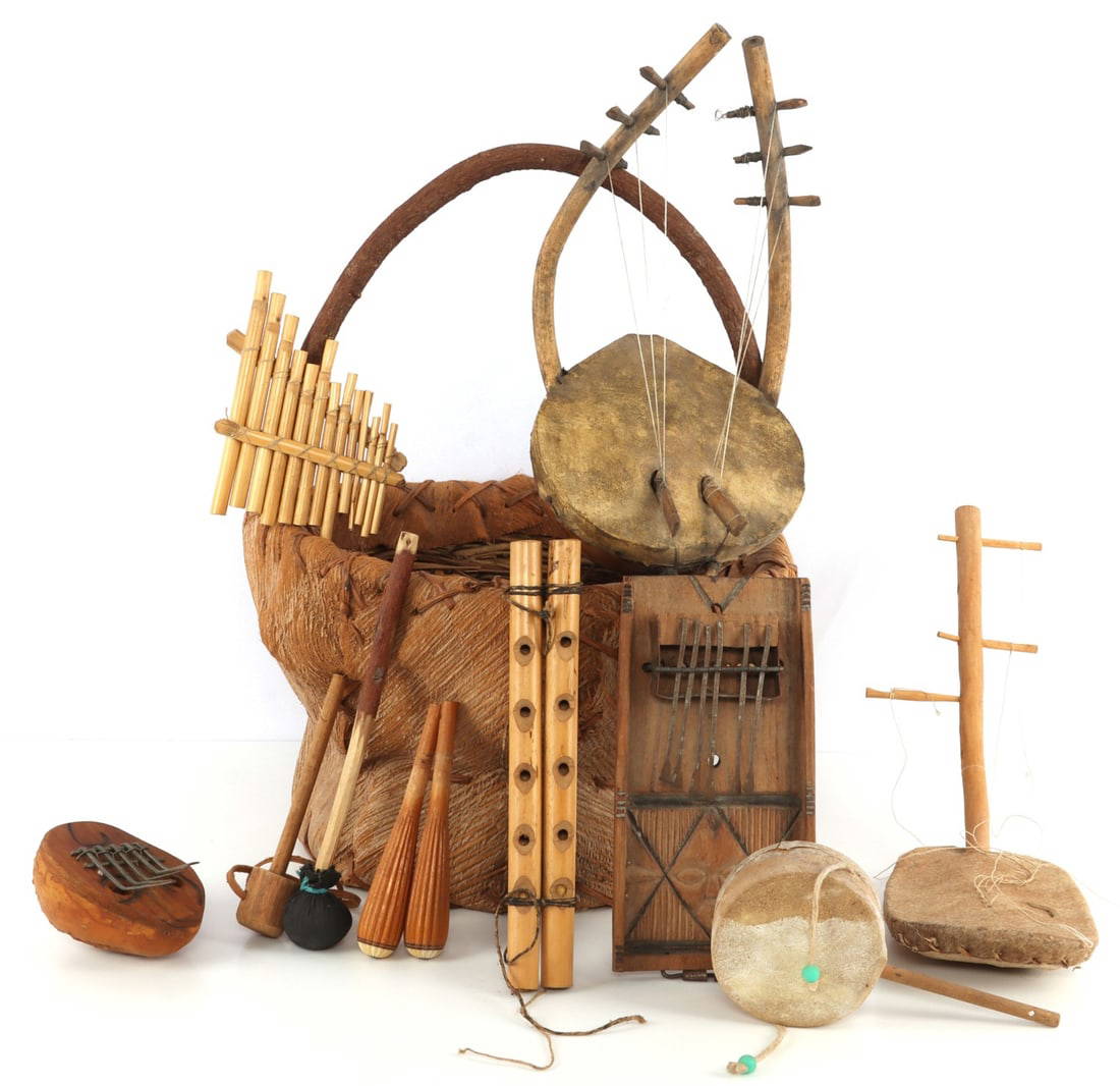 Primitive Instrument String Oddities Lot Auction
