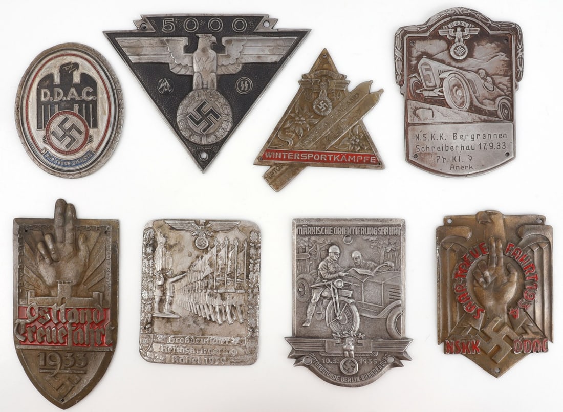 Wwii German Third Reich Shields & Plaques Lot Of 8 Auction