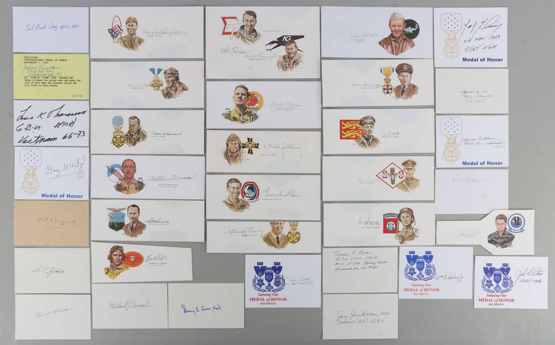 Lot Of 35 Medal Of Honor Winner Signatures - Jun 18, 2025 | Affiliated ...