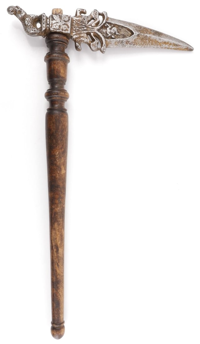 Ceremonial Indian Zaghnal Crow-bill Axe Auction