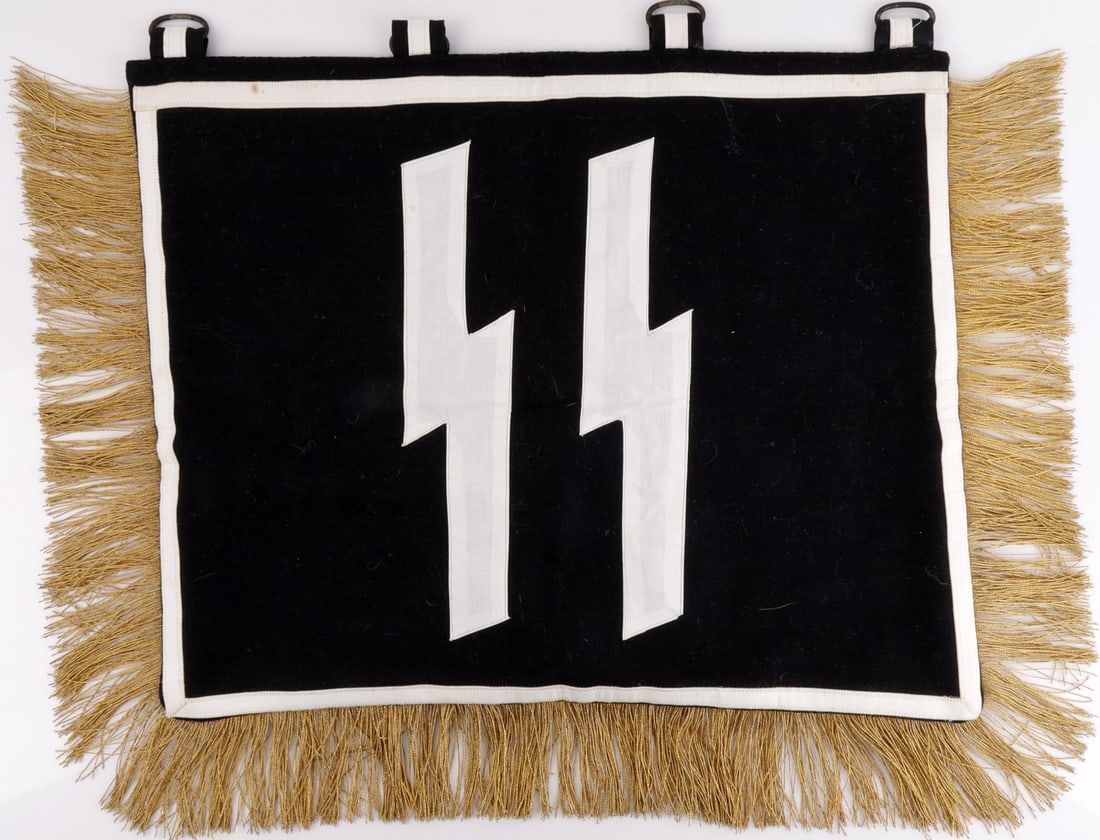 Wwii German Reich Liebstandarte Adolf Hitler Flag Auction