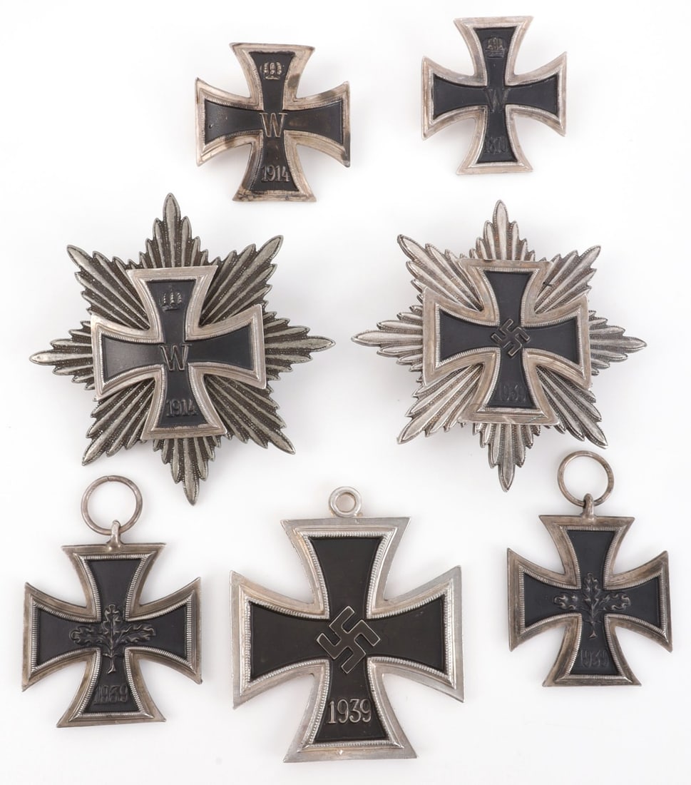 Lot Of 7 Wwii German Third Reich Iron Crosses - Jul 09, 2025 ...