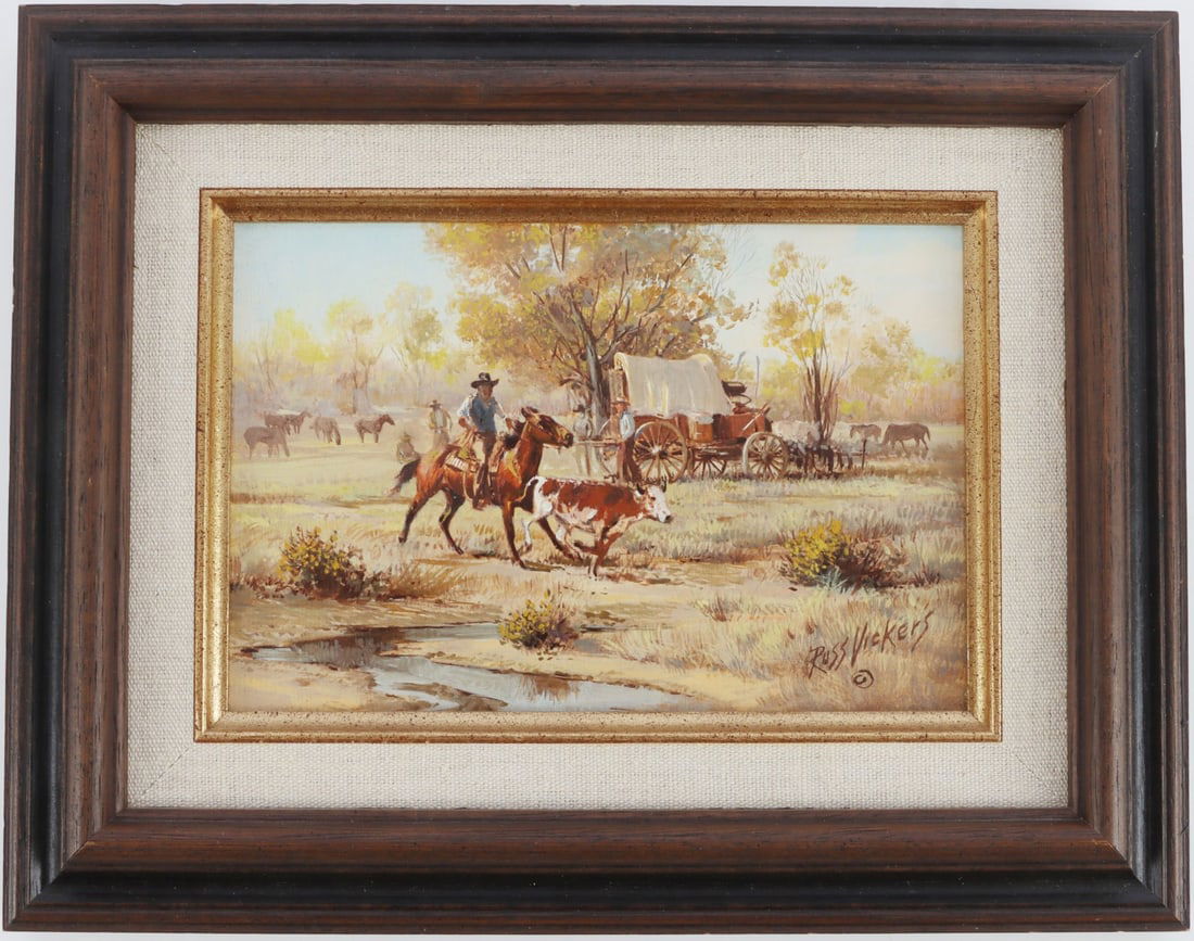 Russ Vickers Cowboy Trail Painting - Jul 16, 2025 | Affiliated Auctions ...