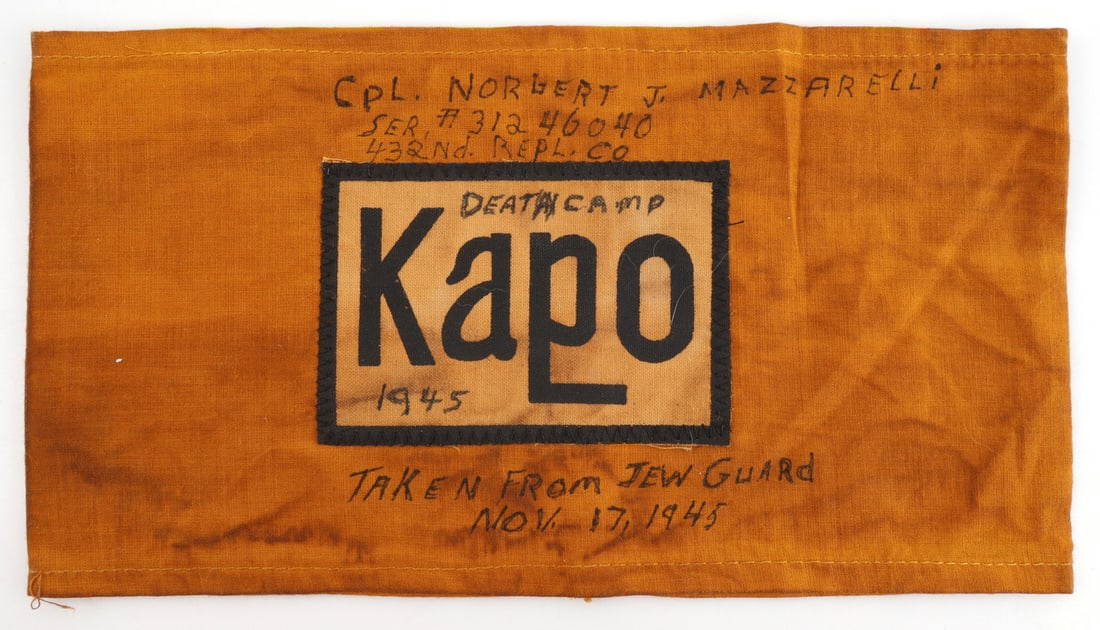 Wwii German Death Camp Kapo Armband Gi Bringback - Jul 16, 2025 ...